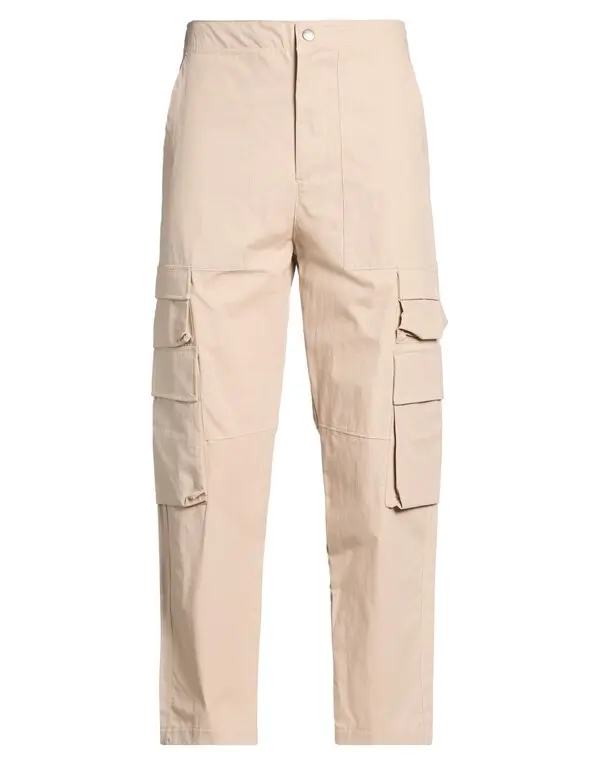 DISCLAIMER High-waisted Cargo Pants - Beige