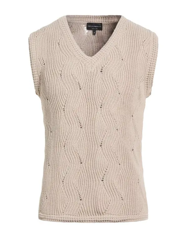 Emporio Armani Sleeveless V-neck Ribbed-knit Top