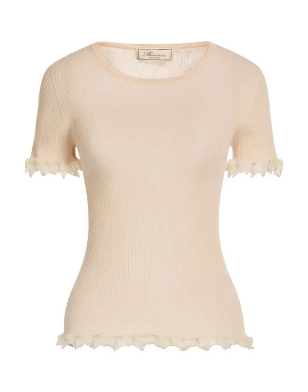 Blumarine Knitted Short Sleeve Sweater
