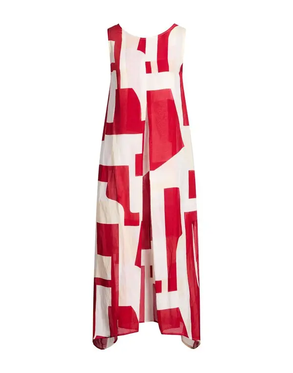 Alpha Studio Multicolor Woven Midi Dress