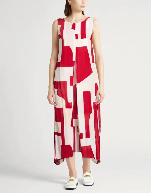 Alpha Studio Multicolor Woven Midi Dress