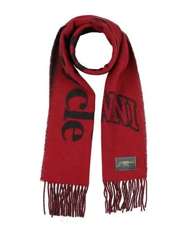 GANNI Scarf Recycled Wool, Wool - Red