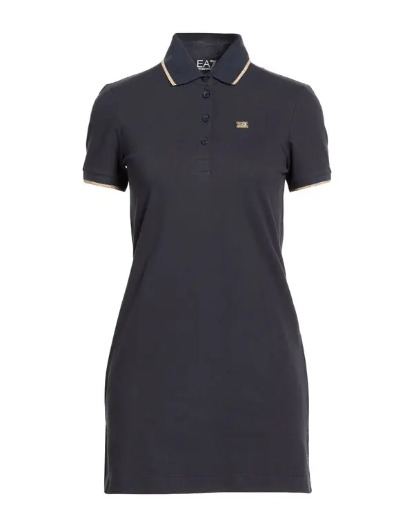 EA7 Piqué Polo Mini Dress
