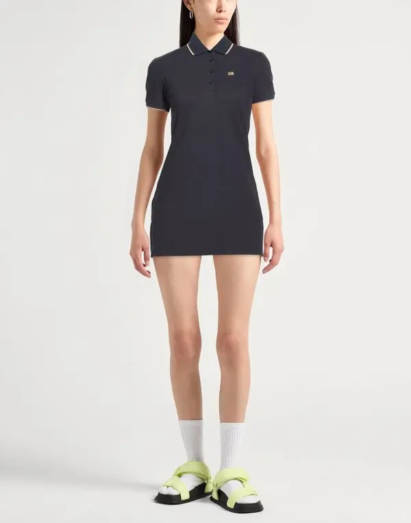 EA7 Piqué Polo Mini Dress