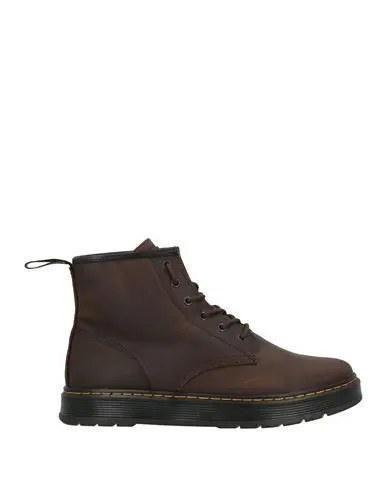 Dr. Martens Leather Lace-up Flatform Ankle Boots - Brown