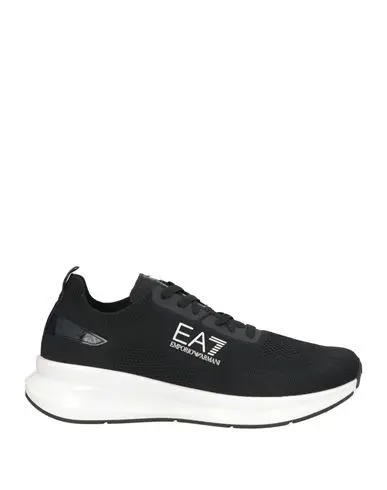 EA7 Knitted Low-top Sneakers - Black