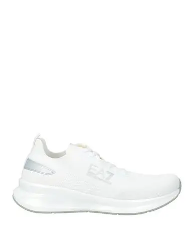 EA7 Knitted Low-top Sneakers - White