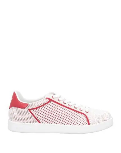 EA7 Two-tone Knit Low-top Sneakers - Red