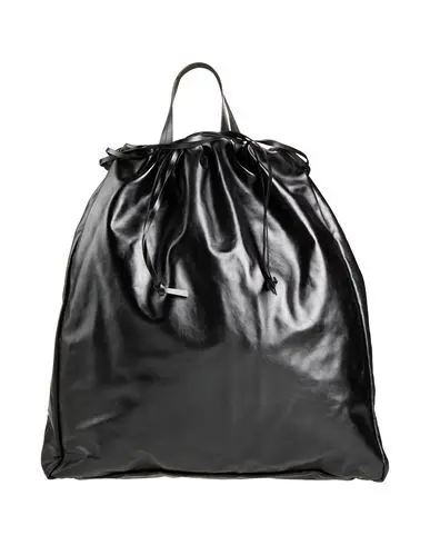 JIL SANDER Leather Shopper Bag - Black