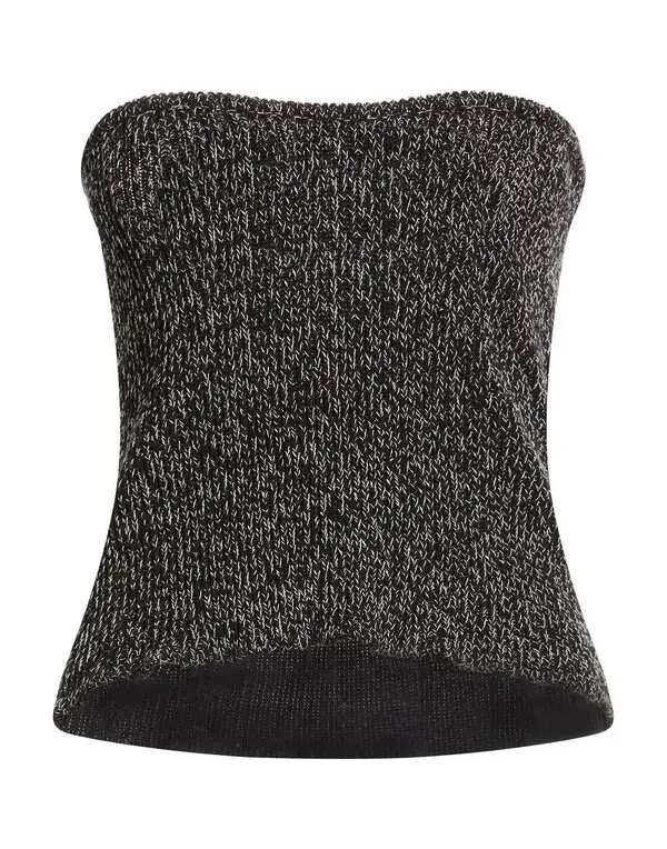 ALYSI Knitted Strapless Two-tone Top