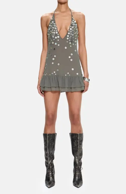 JADED LONDON Halter Minidress