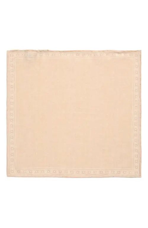 Eleventy Wool & Cotton Muslin Pocket Square - 102-02 Crndr/sand