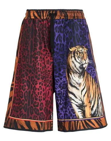 Dolce & Gabbana Leopard-print Jersey Athletic Shorts - Purple