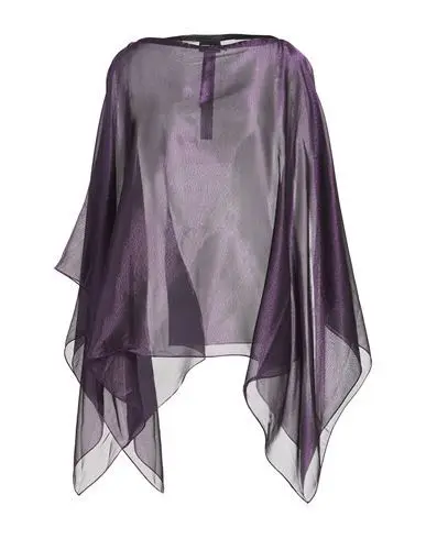 Giorgio Armani Viscose, Silk, And Metallic Fiber Cape - Purple