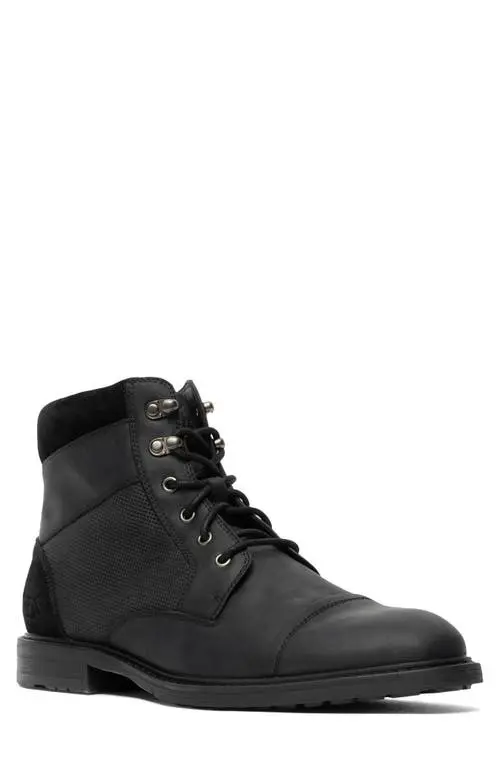 Rodd & Gunn Durham Leather Combat Boots - Onyx