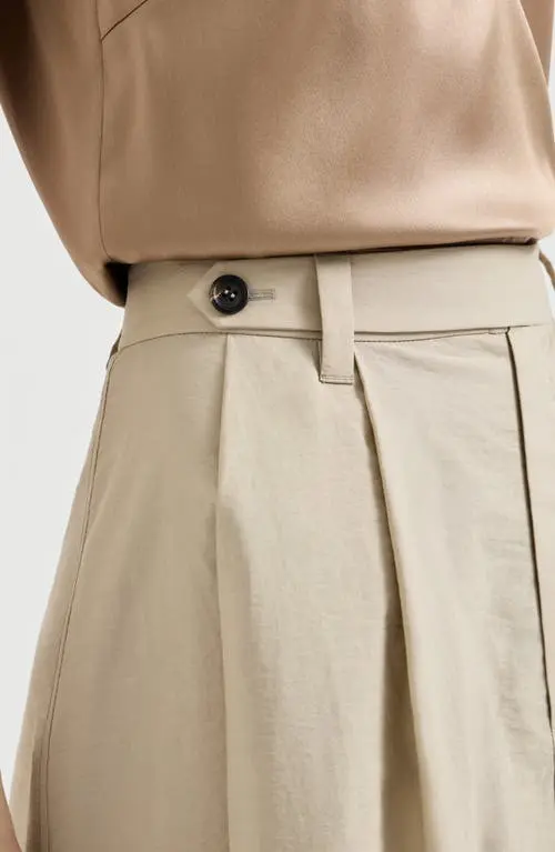 Brunello Cucinelli Sartorial Skirt With Monili Detailing - Beige