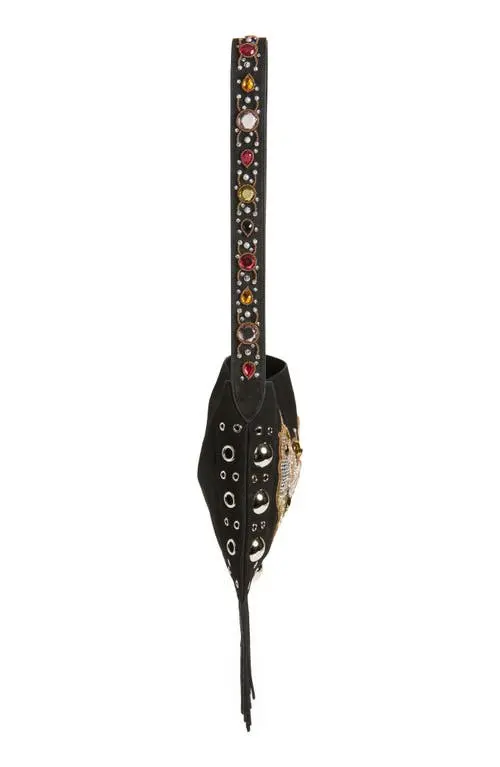 Valentino Garavani Nellcôte Butterfly Suede Crossbody Bag