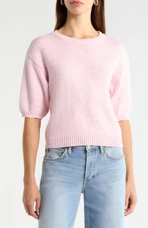 Astr The Label Collette Speckled Knit Sweater