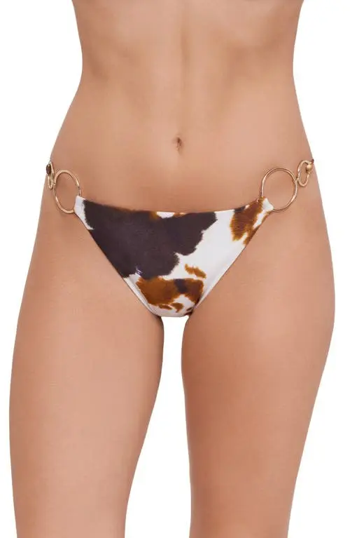 Steve Madden Ring Bikini Bottoms - Brown Multi