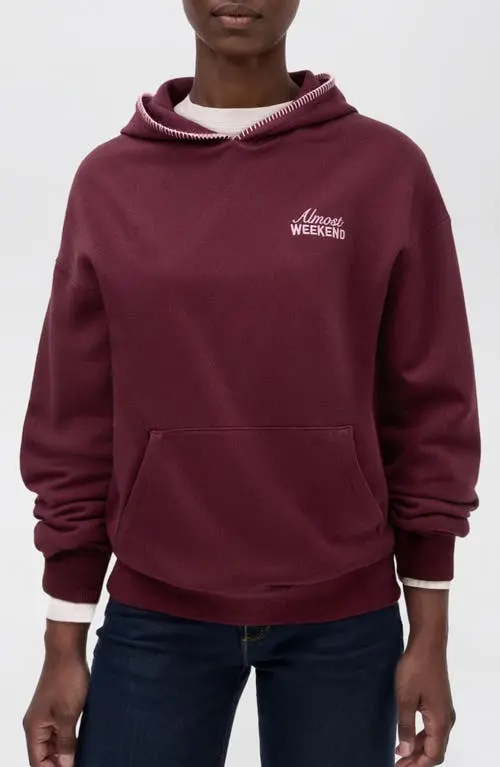 Mango Embroidered Hoodie