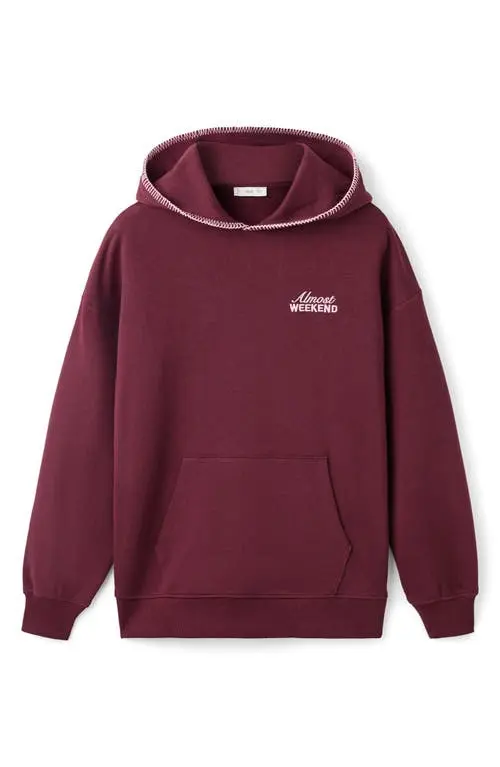 Mango Embroidered Hoodie