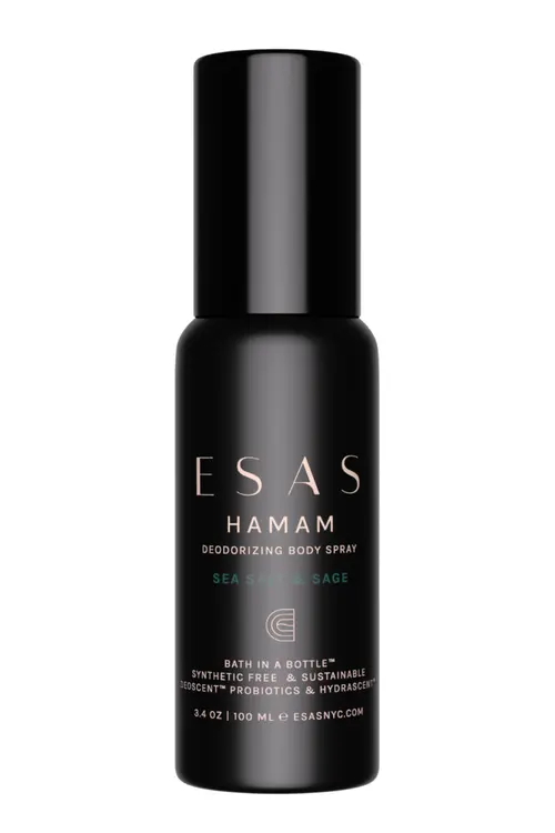 ESAS NYC Sea Salt & Sage Hamam Organic Deo Body Spraysalty Greens & Vetiver - 3.4 Oz