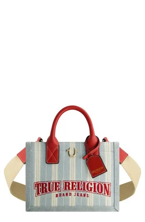 True Religion Stripe Modern Tote
