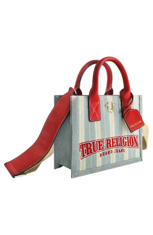 True Religion Stripe Modern Tote