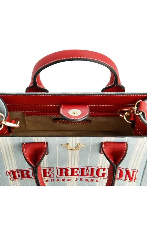 True Religion Stripe Modern Tote