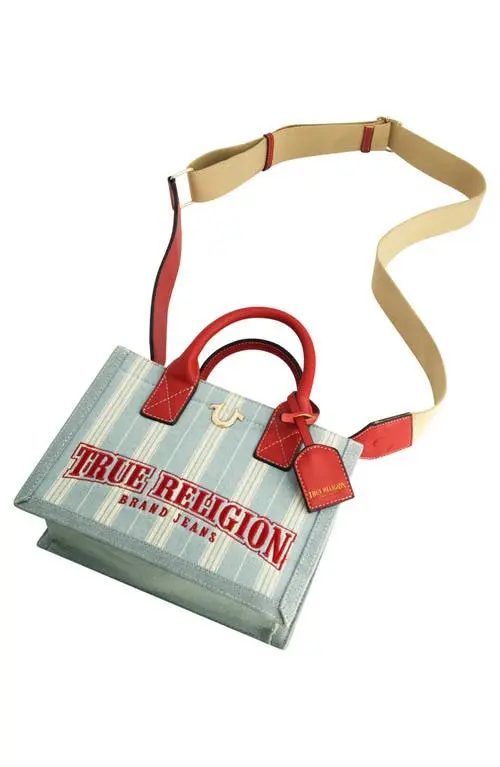 True Religion Stripe Modern Tote