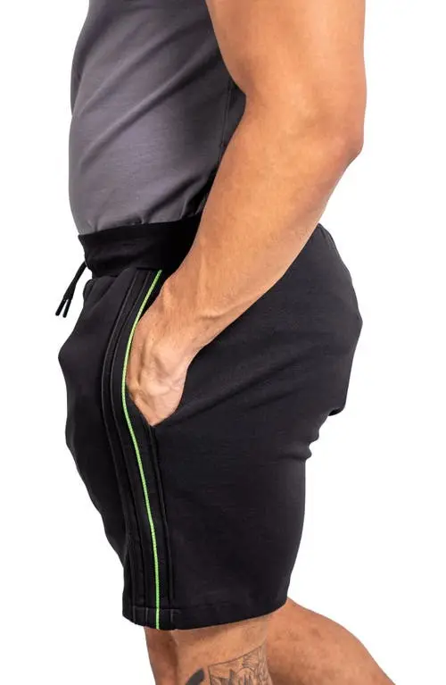 MACEOO Striped Athletic-fit Knit Shorts