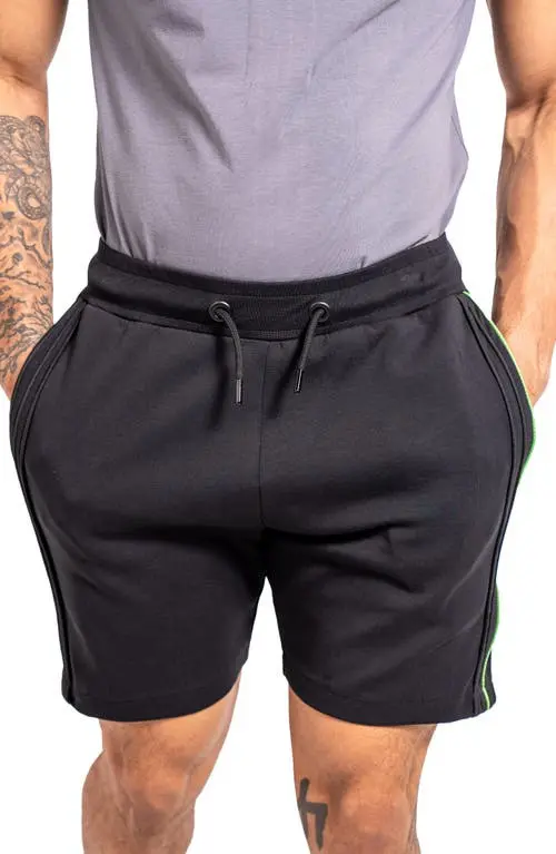 MACEOO Striped Athletic-fit Knit Shorts