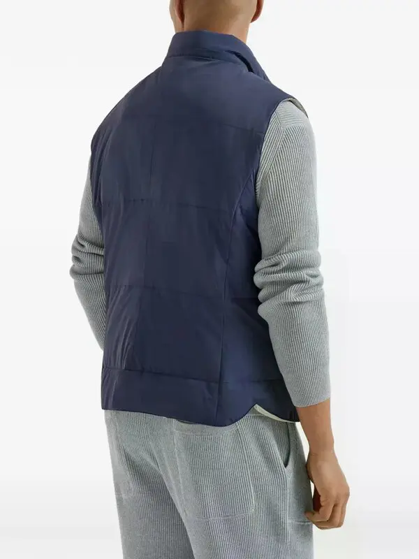 Brunello Cucinelli Quilted Detachable Hood Gilet