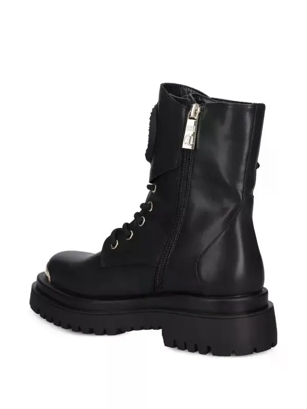 Just Cavalli Buckle-detail Lace-up Combat Boots
