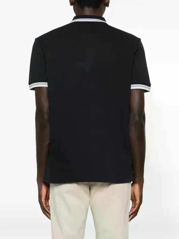 BOSS Striped-collar Polo Shirt