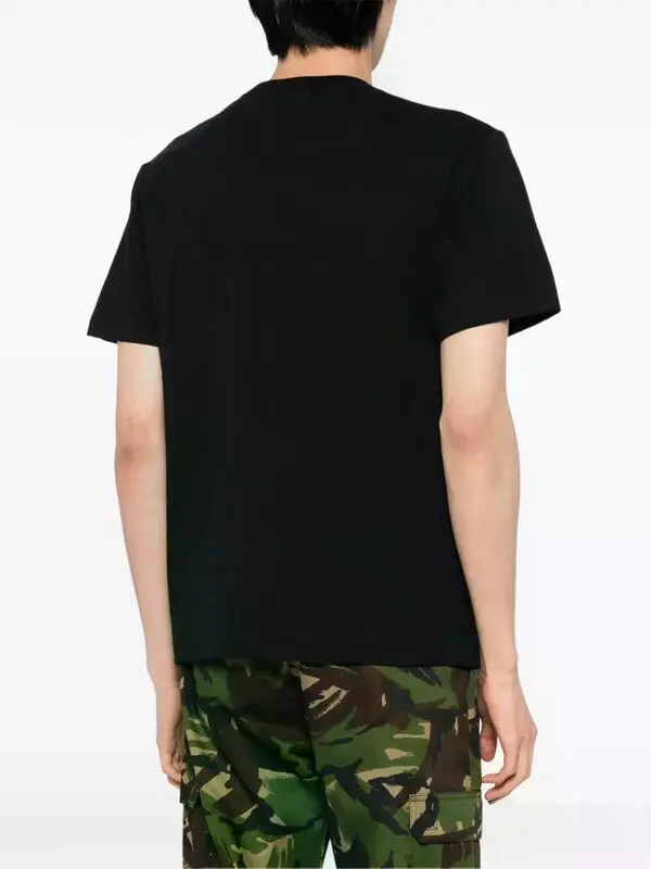 A BATHING APE Shark-print Cotton T-shirt - Black