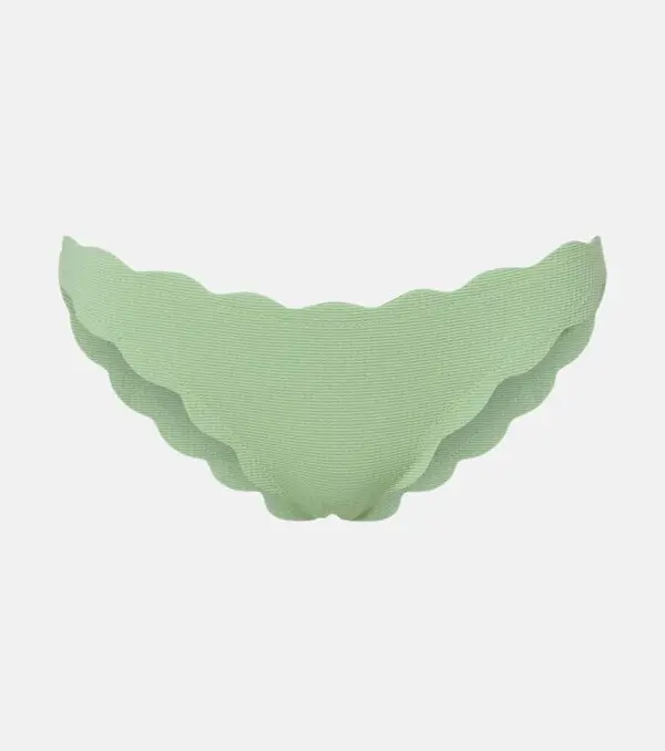 Marysia Antibes Scalloped Bikini Bottoms - Green