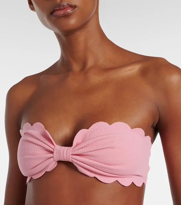 Marysia Antibes Scalloped Bikini Top - Pink