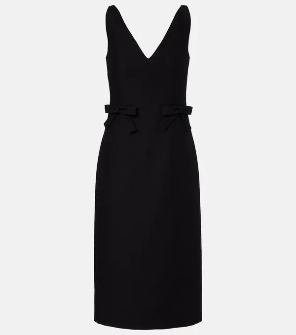 Valentino Garavani Crepe Couture Bow-detail Minidress