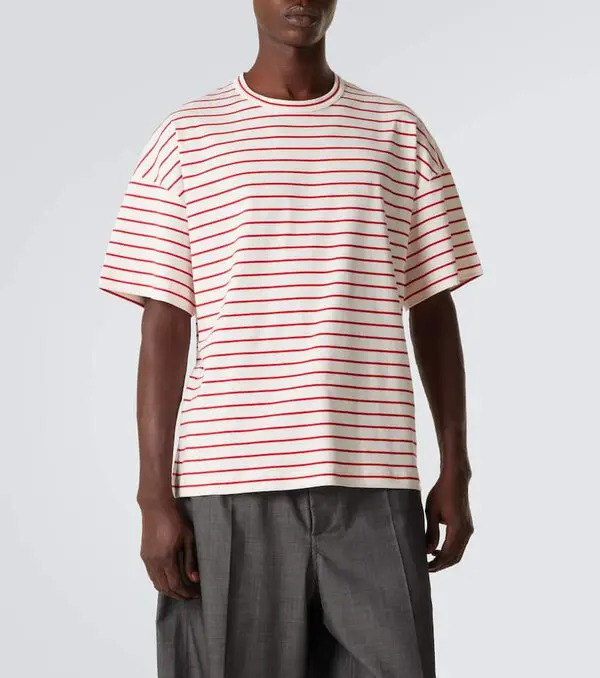 Plan C Striped Cotton T-shirt