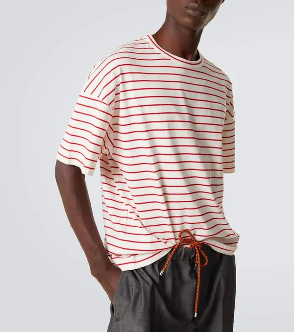 Plan C Striped Cotton T-shirt