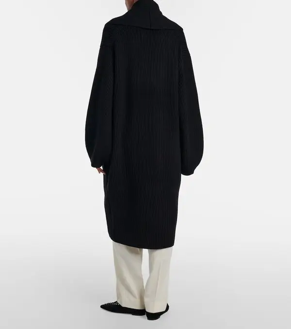 TOTEME Wool-blend Cardigan - Black