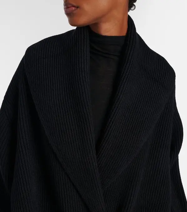 TOTEME Wool-blend Cardigan - Black