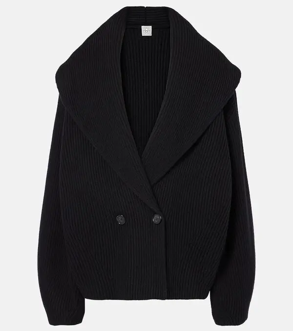 TOTEME Wool-blend Cardigan - Black