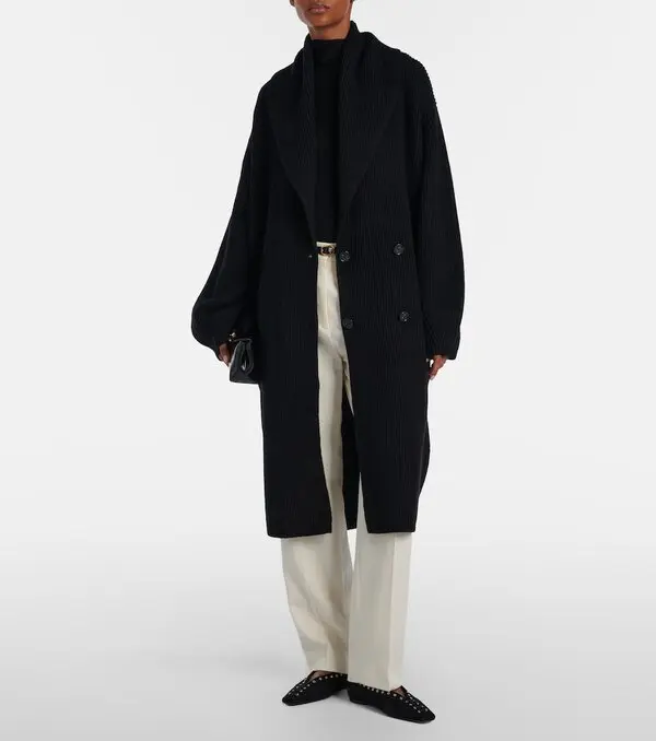 TOTEME Wool-blend Cardigan - Black