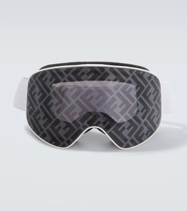 Fendi Logo Ski Goggles - White