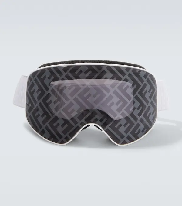 Fendi Logo Ski Goggles - White