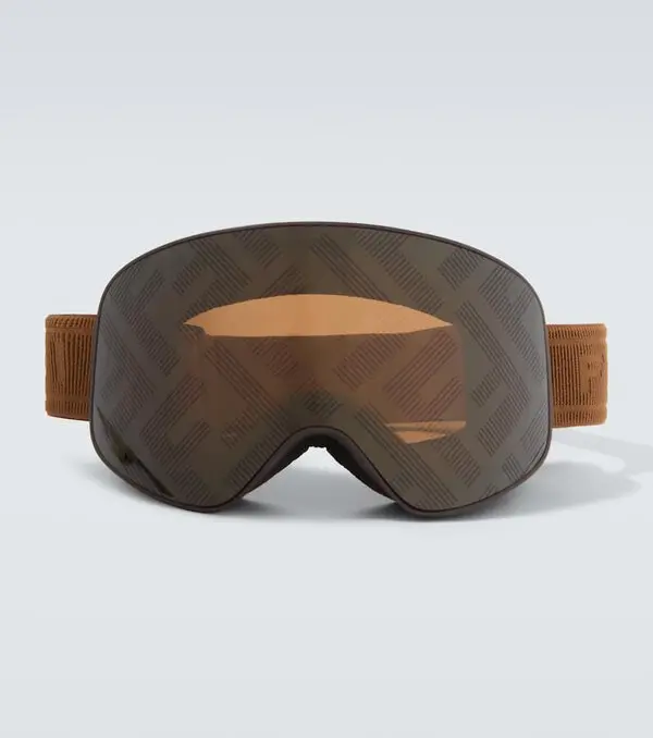 Fendi Logo Ski Goggles - Brown