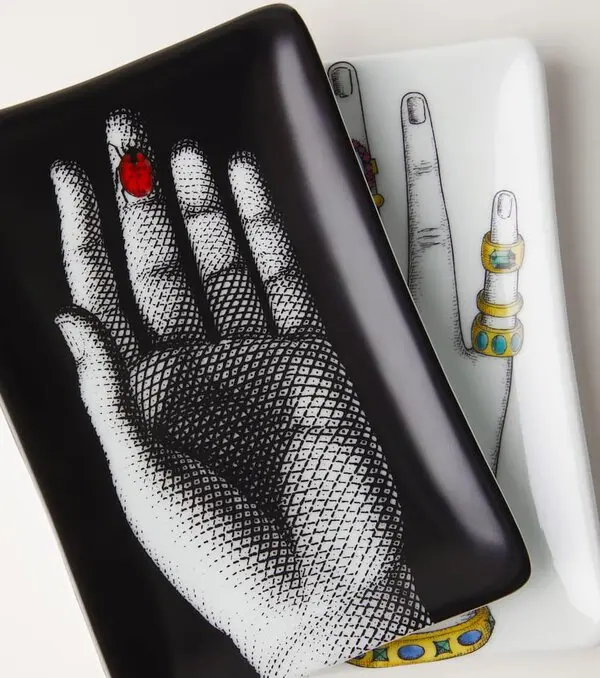 FORNASETTI Mano Con Coccinella Ceramic Ashtray