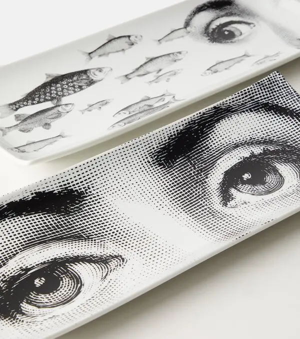 FORNASETTI Occhi Decorative Tray - Black